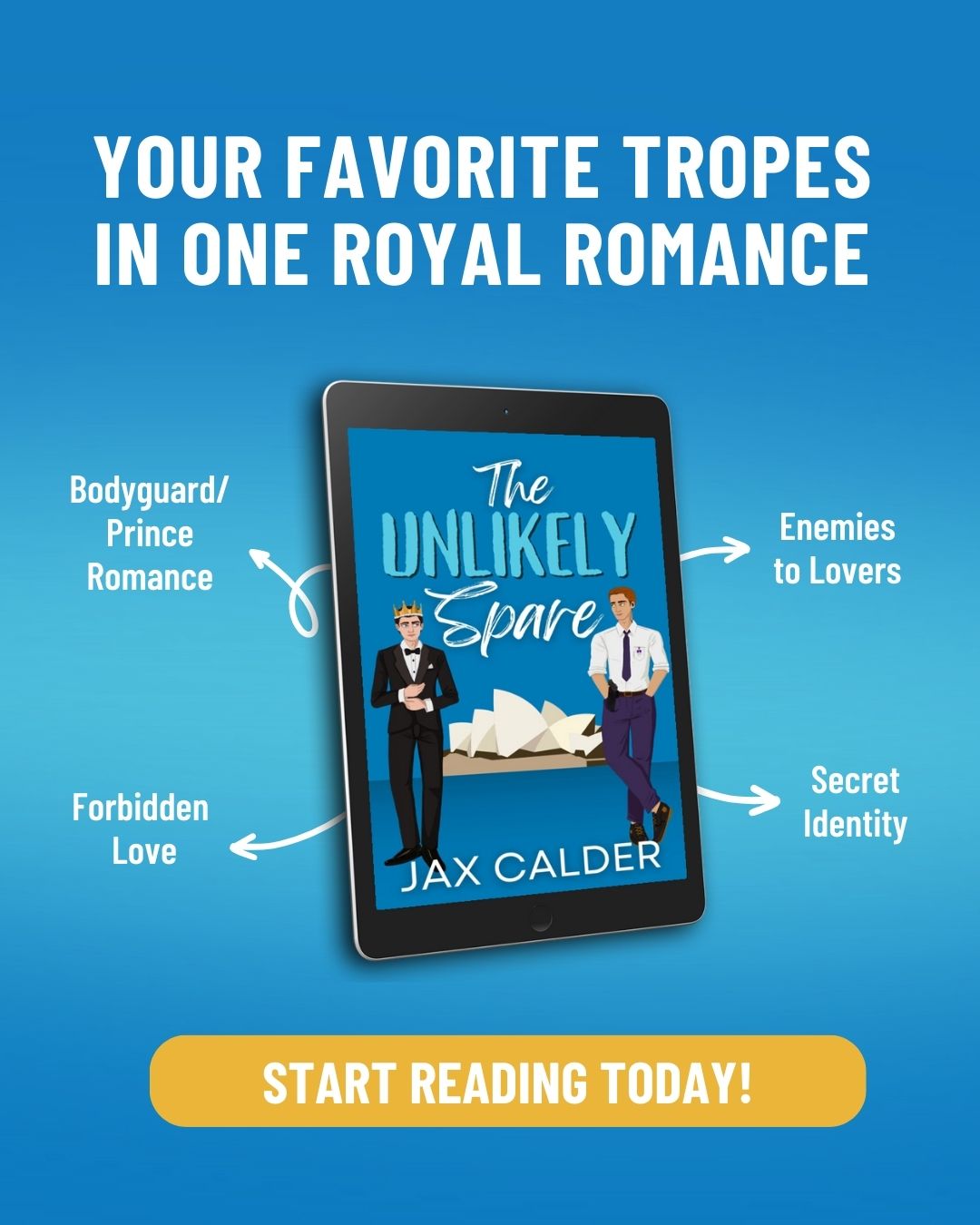 The Unlikely Spare by Jax Calder – Excerpt & Giveaway – Stuck In Books